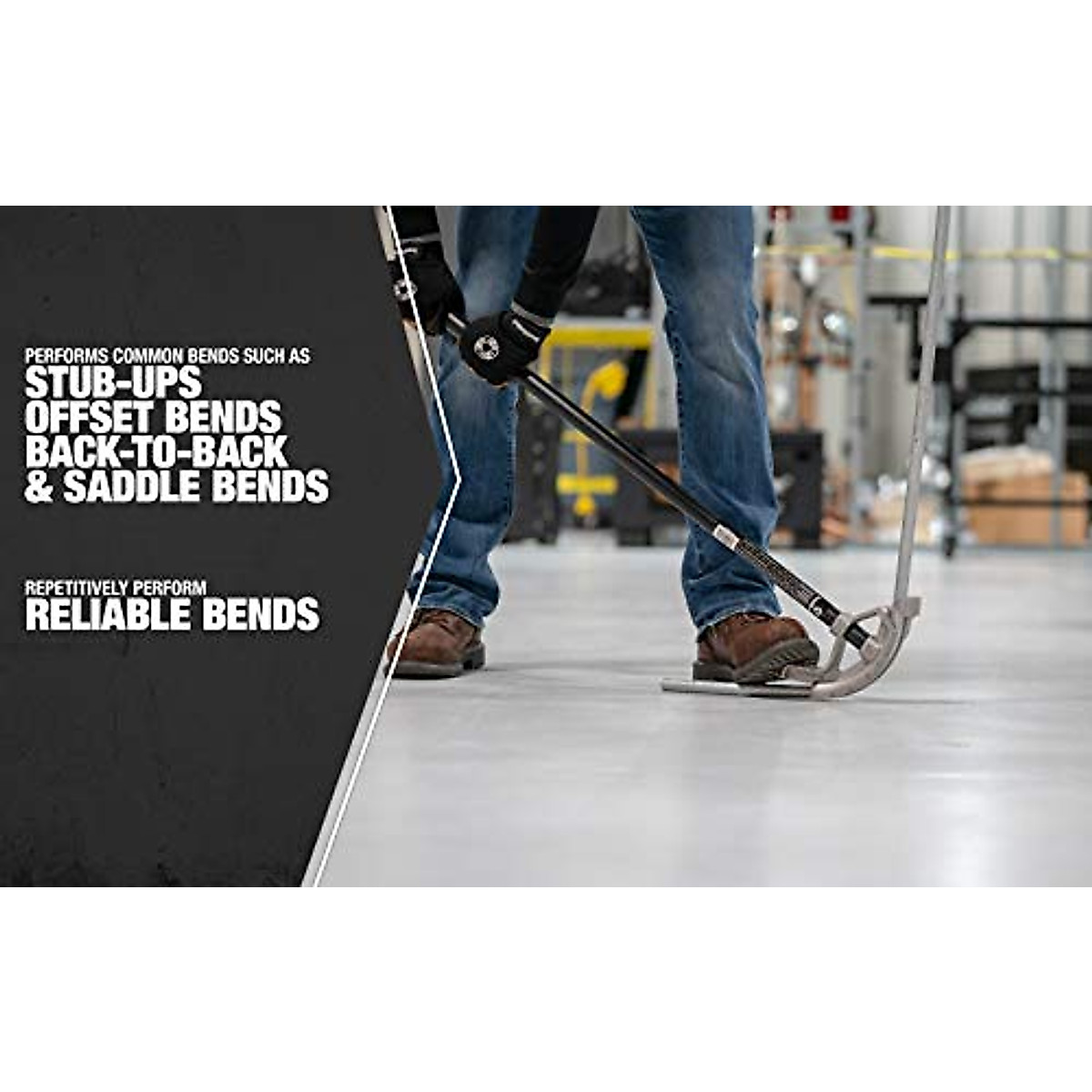 Southwire MCB 1/2-inch Conduit Hand Bender, EMT Aluminum Head with Handle for Stub-Ups, Offsets, Back-to-Back, Saddle Bends