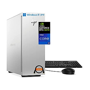 HP Envy Desktop Bundle PC, NVIDIA GeForce RTX 3070,12th Generation Intel Core i9 12900 Processor, Win11 Pro, Wi-Fi & Bluetooth, Keyboard and Mouse Combo W/HDMI (64GB RAM | 2TB PCIe SSD)