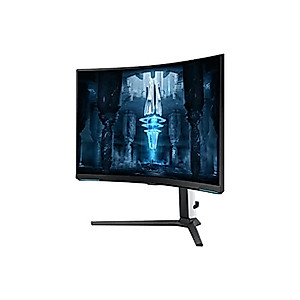 SAMSUNG 32" Odyssey Neo G8 4K UHD 240Hz 1ms G-Sync 1000R Curved Gaming Monitor, Quantum HDR2000, AMD FreeSync Premium Pro, Matte Display, Ultrawide Game View, DisplayPort, Black & White, 2022
