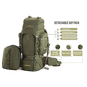 TriPole Colonel 85 litres Rucksack + Detachable Day Pack, Digital Camouflage