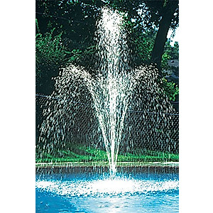 JED Pool Tools 90-930 Deluxe 2 Tier Flower Pool Fountain,White, Оne Расk