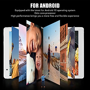 Tablet, 8.0 Inch Tablet Dual Cameras 2GB RAM 32GB ROM 5G Dual Band WiFi Octa Core Processor 8 Inch IPS Screen for Travel Home (US Plug)