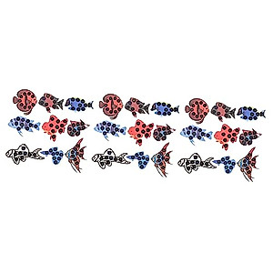 ULTECHNOVO Colored Stickers 3 Sets LCD Color Stickers Sticker by Numbers Glass Urinator U Pass Digital Fish Tank Temperature Gauge Fish Tank Fish Tank Sticker Digital Temperature Gauge