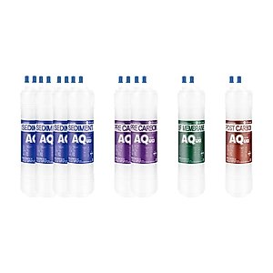 8EA Economy Replacement Water Filter 1 Year Set for Enex : G-1000PS/G-01B/GL-2000/G-1000P/G-3000/GL-2000W/GL-4000/GL-2000A - 10 microns