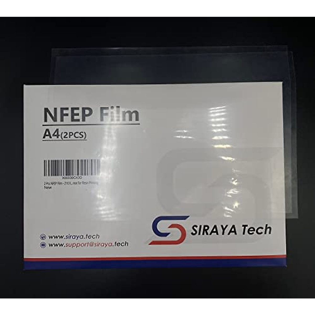 Siraya Tech 2 Pcs NFEP Film - A4 Size (210 X 297mm) Better Durability Fewer Layer Lines Accurate Print Results Great for Resin Printing Better Performance Over FEP for LCD DLP 3D Printers