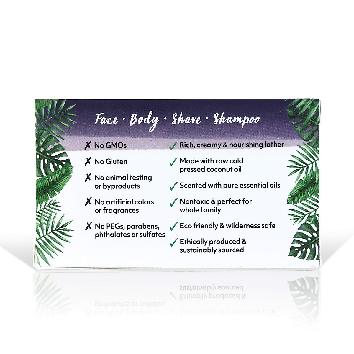 Coco Fiji Soap Bar for Face and Body Infused With Organic Coconut Oil, Peppermint, Essential Oil, Natural Soap for Moisturizing & Pore Purifying Skin, 7 oz,Pack of 2