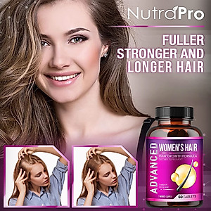 Hair Growth Vitamins for Women - Hair Vitamins for Thinning Hair for Women .Regrow & Regrowth Hair Supplement with Dht Blocker,Biotin & Saw Palmetto for Women.Volumize,Thicker,Longer Hair.