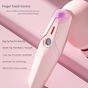 Wireless Bluetooth Earbuds,TWS Bluetooth 5.1 Earphones with Microphone,Long Battery Life Wireless Ear buds, in-Ear Headsets HiFi Stereo Headphones for Sports, Home,Office, Fit for Women Girl Pink