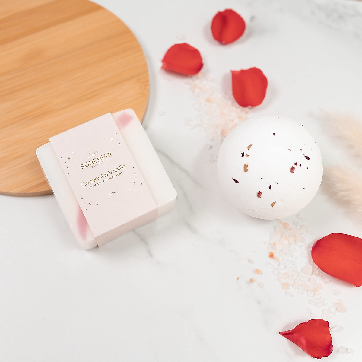 LEBOHEMIANCOLLECTIVE Gift Box for Women, Boho Birthday Set, Wine Tumbler, Spa Gifts for Friend, Best Friends, Sister, Wife, Christmas Gift