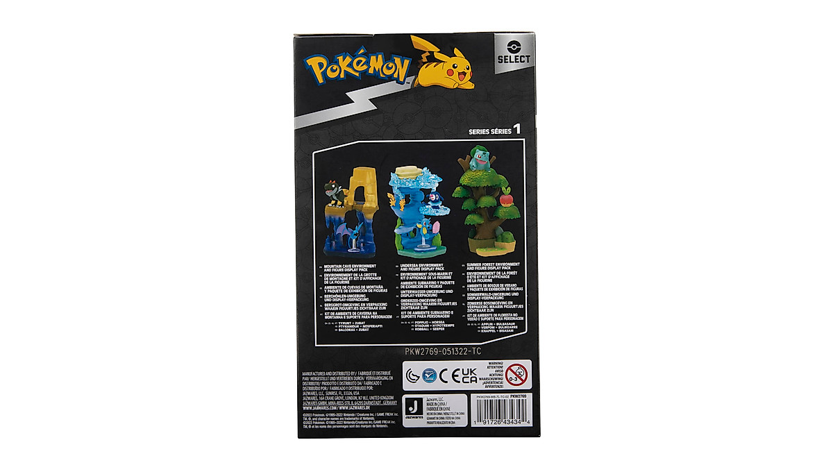 Pokémon Select Forest Environment Display Set with Figures