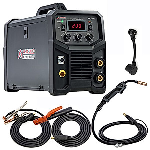 MIG-200, Professional 200-Amp MIG/TIG/Stick Arc DC Inverter Welder, 3-in-1 Multifunction, Spool Gun Weld Aluminum-SPG15250