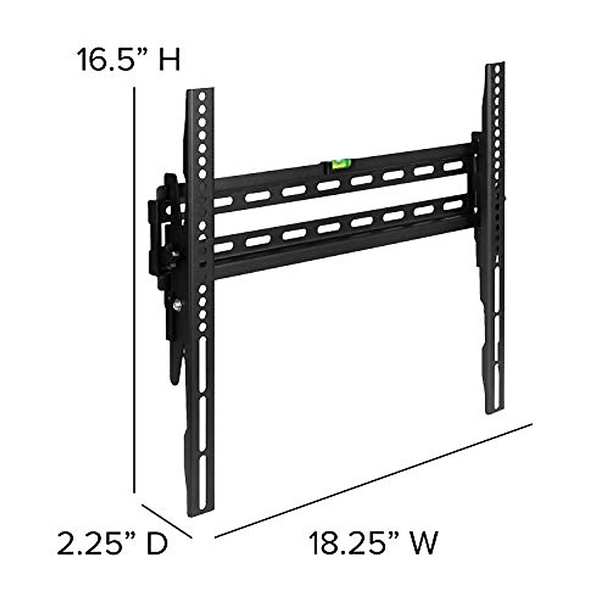 Flash Furniture FLASH MOUNT Tilt TV Wall Mount with Built-In Level - Max VESA Size 400 x 400mm - Fits most TV's 32" - 55" (Weight Capacity 120LB)
