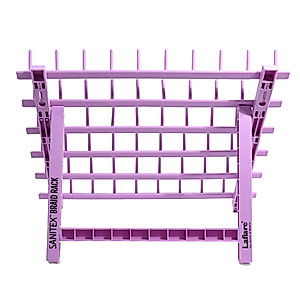 Laflare Braid Rack 60 Spools, PP Braiding Hair Stand, Thread Rack, Sewing Organizer, Quilting, Embroidery - Versatile Extension Holder (Purple)