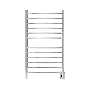 Amba RWHL-CP Radiant Large Hardwired + Plug-in Combo Curved 12 Bar Towel Warmer in Polished