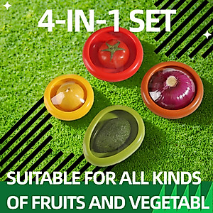 Silicone Fruit And Vegetable Crisper Box, Kitchen Multifunctional Fruit And Vegetable Crisper Container Set, Avocado Saver，onion Saver