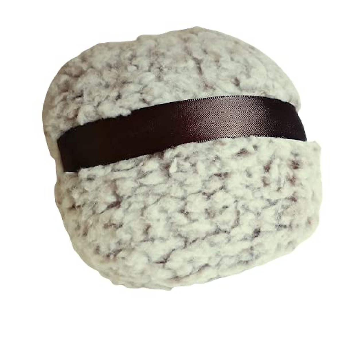 Brown Teddy Bear - Fluffy Fleece Powder Puff for Dusting Powder Large 4-5 inches