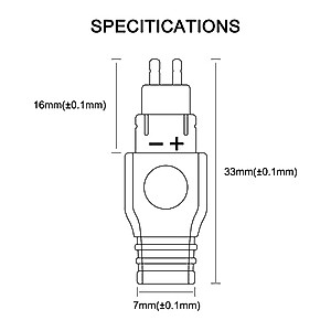 okcsc MMCX Cable Adapter Work for MMCX Cable Connected to Sennheiser HD414 HD650 HD600 HD580 HD565 HD545 HD535 HD525 HD265 HD25 Headset Connector Black
