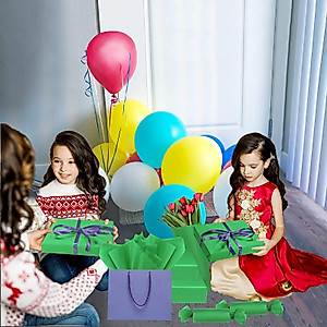 100 Sheets Green Tissue Paper - Artdly 14 x 20 Inches Recyclable Green Wrapping Paper Bulk for Weddings Birthday DIY Project Wrapping Crafts Decor