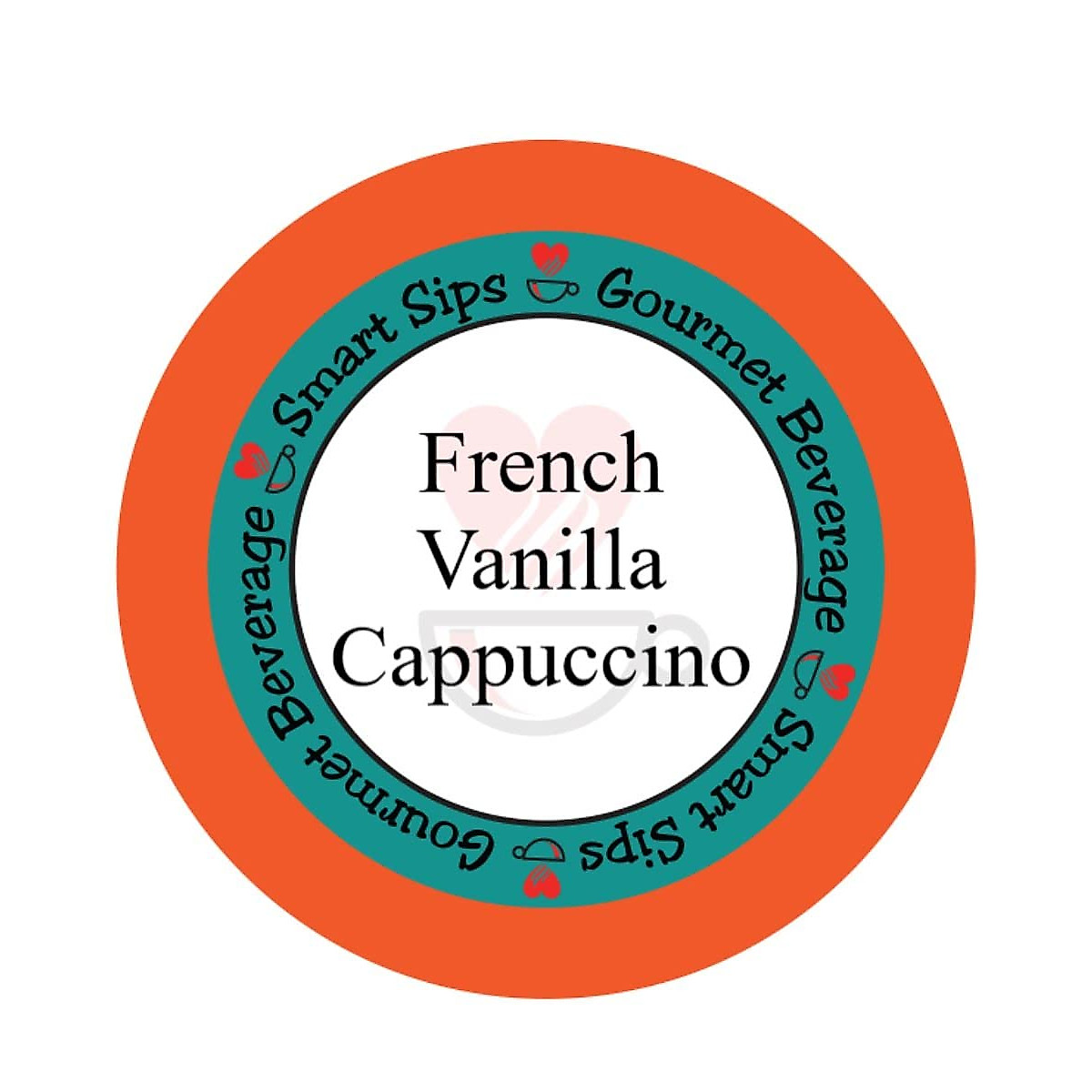 Smart Sips, French Vanilla Cappuccino | Gourmet Cappuccino Pods | For Keurig K-cup Brewing Machines | 24 Count | Rich & Flavorful
