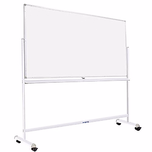 Mobile Whiteboard 72"x40" Magnetic Dry Erase Board with Stand Double-Sided Rolling Whiteboard for Office, Home & School