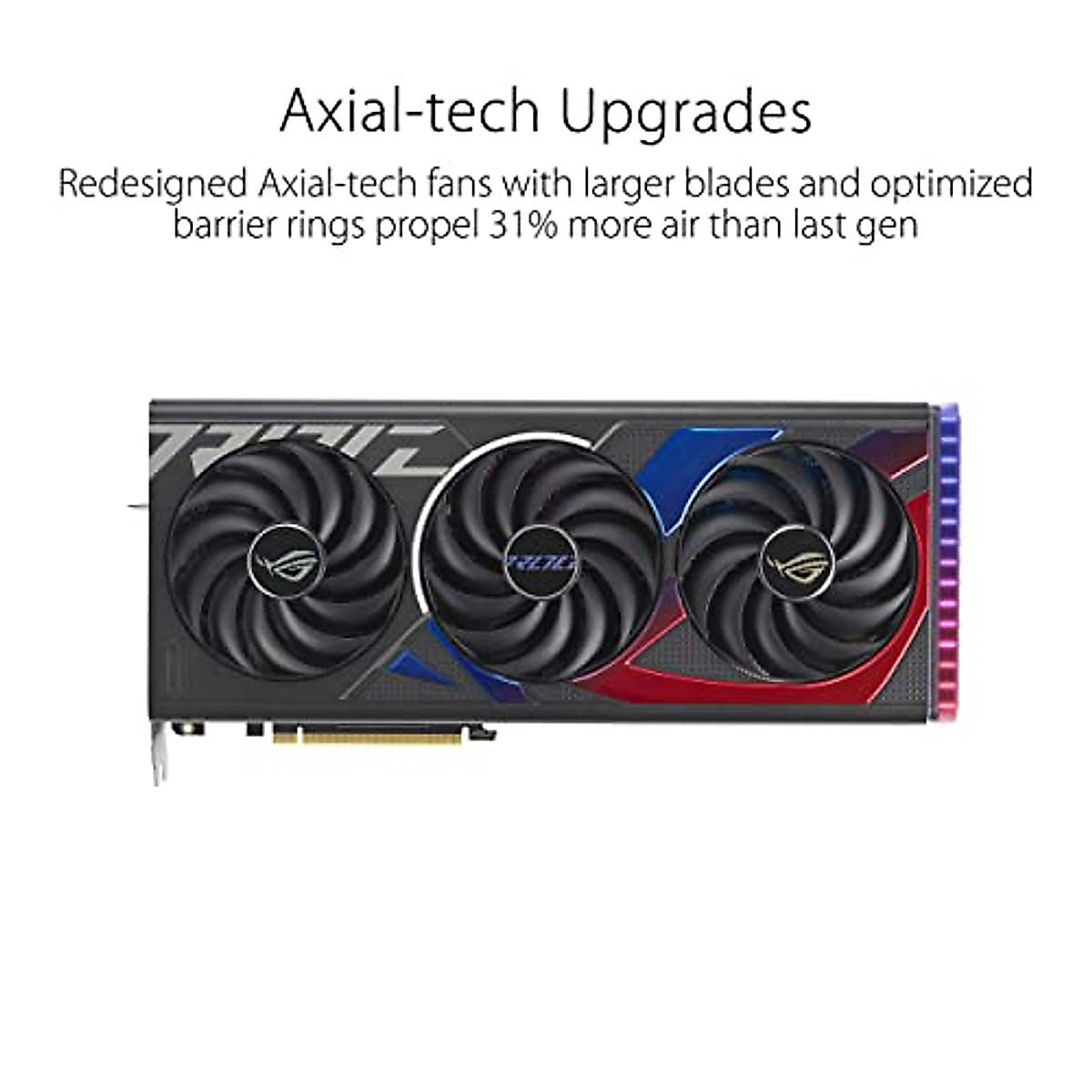 ASUS ROG Strix GeForce RTX™ 4070 Gaming Graphics Card (PCIe 4.0, 12GB GDDR6X, DLSS 3, HDMI 2.1, DisplayPort 1.4a)