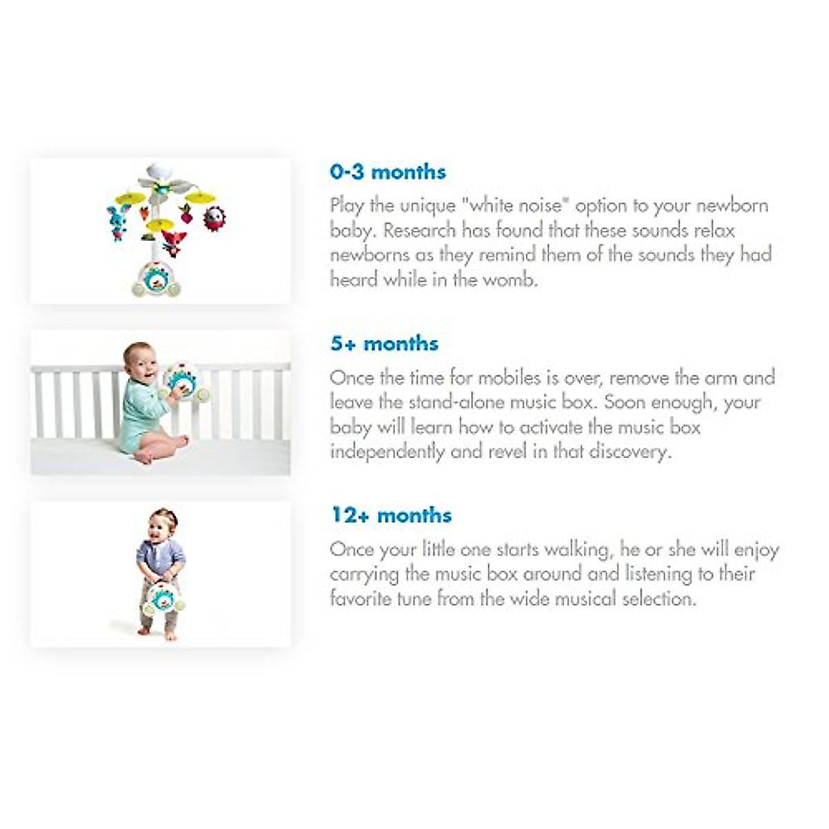 Tiny Love Meadow Days Soothe 'n Groove Baby Mobile, 1 Count (Pack of 1)