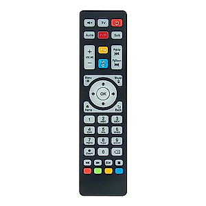 Beyution Replace Set TV Box Remote Control Work for Global Media Box (Plustv)