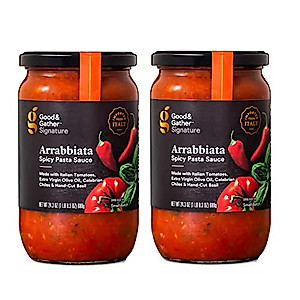Italian Arrabbiata Spicy Pasta Sauce 2 Glass Jars 24.3oz each - By Good & Gather Signature