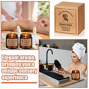 Conelist 2 Pack Candles for Home Scented Aromatherapy Candles for Women Soy Wax Candles Jar Candles Lavender Candle Scented Candles Gift Set for Women Birthday Coworker Employee Anniversary