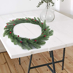 Meiliy 35pcs Artificial Greenery Xmas Pine Picks Pine Leaves Pine Twigs for Crafts Indoor and Outdoor Christmas Holiday Home Garden Decor