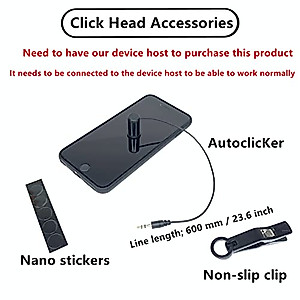 QIDAI Auto Clicker for Phone iPad, Digital Display Auto Device Screen Clicker Simulated Finger Clicking, Suitable for Gifts, Games, Live Broadcasts, Reward Tasks.（3 x Autoclicker）