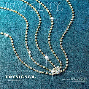 Fdesigner Wedding Crystal Head Chain Gold Vintage Layered Rhinestone Headpieces Gypsy Hair Chain Bride Party Festival Hair Accessories for Women and Girls