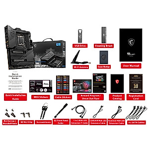 MSI MEG Z690 Unify Gaming Motherboard (ATX, 12th Gen Intel Core, LGA 1700 Socket, DDR5, PCIe 5, Dual 2.5G LAN, M.2 Slots, Wi-Fi 6E)