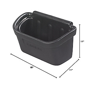 CFS CC11SH03 Polycarbonate Silverware Bin for Bussing Cart, 11" Length x 18" Width x 11" Height, Black