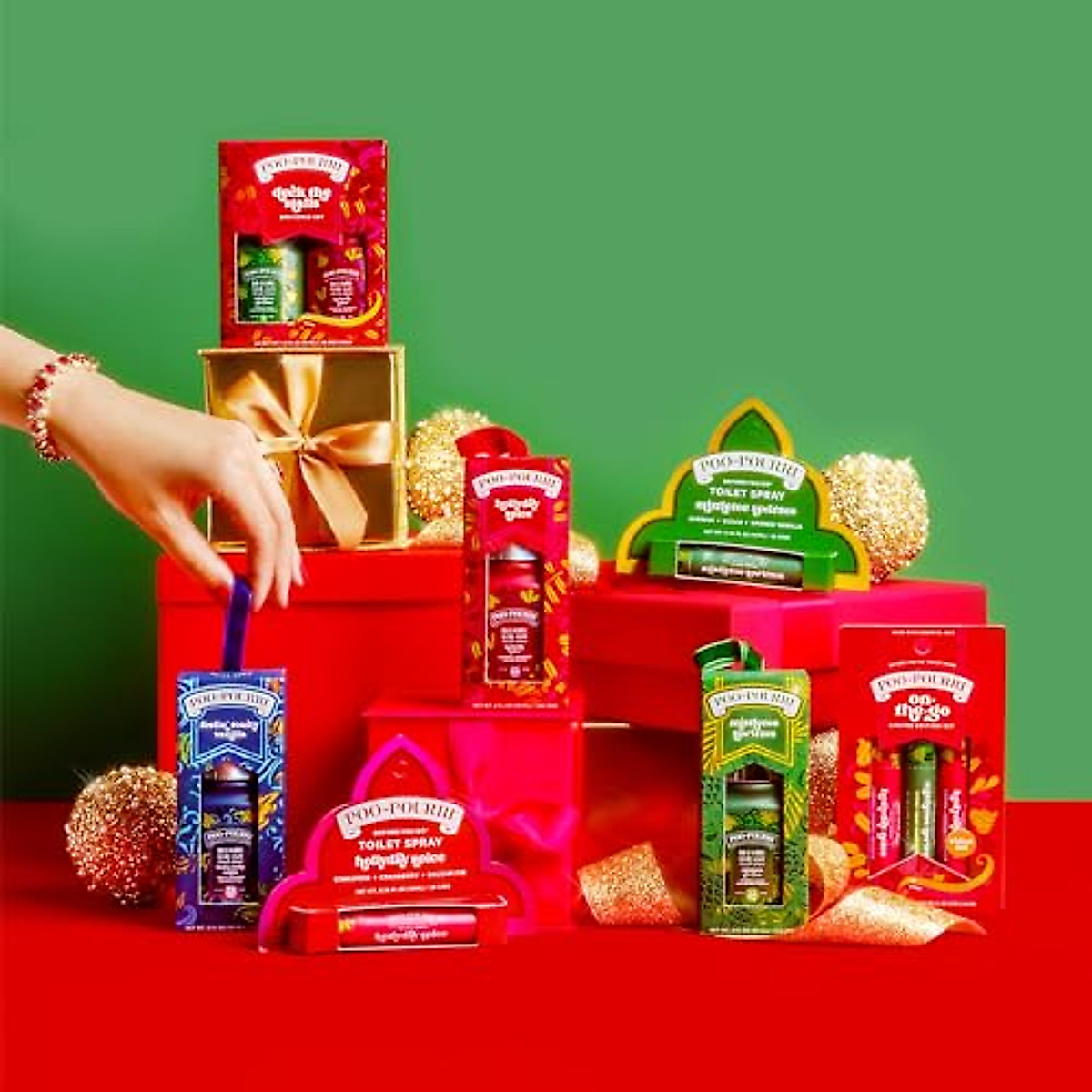 Poo-Pourri Holiday On-The-Go Travel Size, 3 pack Gift Set, 10mLs Each