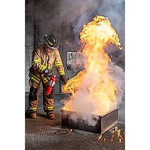 Amerex B500, 5lb ABC Dry Chemical Class A B C Multi-Purpose 5 Pound Fire Extinguisher with Wall Bracket.