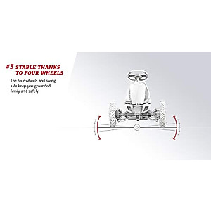 BERG Pedal Kart Rally Adventure | Children's Vehicle, Pedal Kart with Adjustable seat, with Freewheel, Children's Toys Suitable for Children Aged 4-12 Years