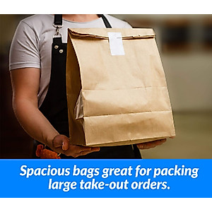 Reli. Paper Grocery Bags (125 Pcs Bulk) (12x7x17) 70 Lbs Basis, Extra Heavy Duty | Brown Paper Bag, Large Grocery Kraft Sacks -Takeout, Restaurant, Retail, Shopping