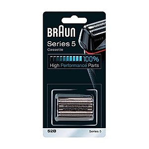 Braun 52B Replacement Cassette For Shaver Model 540s, black