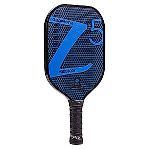 Onix Z5 Graphite Pickleball Paddle (Blue) with Cushion Grip and Blue Paddle Cover
