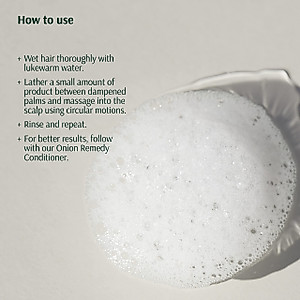 Tara Onion Remedy Strengthening Shampoo. Cruelty-Free: Stimulate and Deeply Cleanse with Lavender, Rosemary and Onion Extracts. Free from Parabens, Sulfates and Mineral Oils (8.4 Fl Oz)