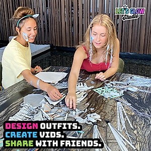 LetsGlow Studio Gloves Accessory Pack - for LetsGlow Studio DIY Arts and Crafts Influencer Video Creator Kit - (LetsGlow Studio Sold Separately)