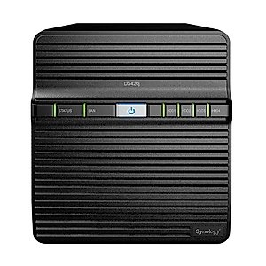 Synology DiskStation DS420j NAS Server with 1.4GHz CPU, 1GB Memory, 16TB HDD Storage, 1 x 1GbE LAN Port, DSM Operating System…