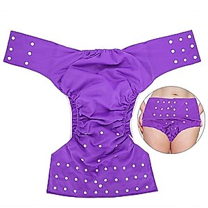 Pocket Nappy, Adult Pocket Diaper, Adjustable Adult Nappy, Reusable Adult Nappy, Diaper, Washable Adult Pocket Nappy Breathable Leakfree[]
