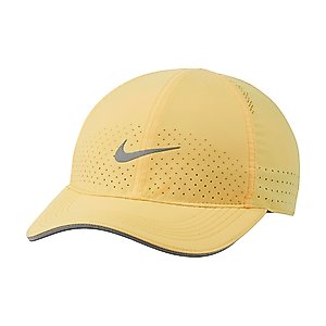 Nike Dri-FIT Aerobill Featherlight Perforated Adult Unisex Running Cap (US, Alpha, One Size, Citron Pulse)