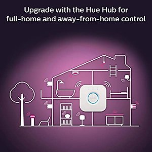 Philips Hue 75W Color Smart Button Starter Kit + Extra A19 Bulb, 4 Medium Lumen A19 Smart Bulbs, 1 Smart Button & 1 Hue Hub (Compatible with Alexa, Apple HomeKit & Google Assistant) (563338)