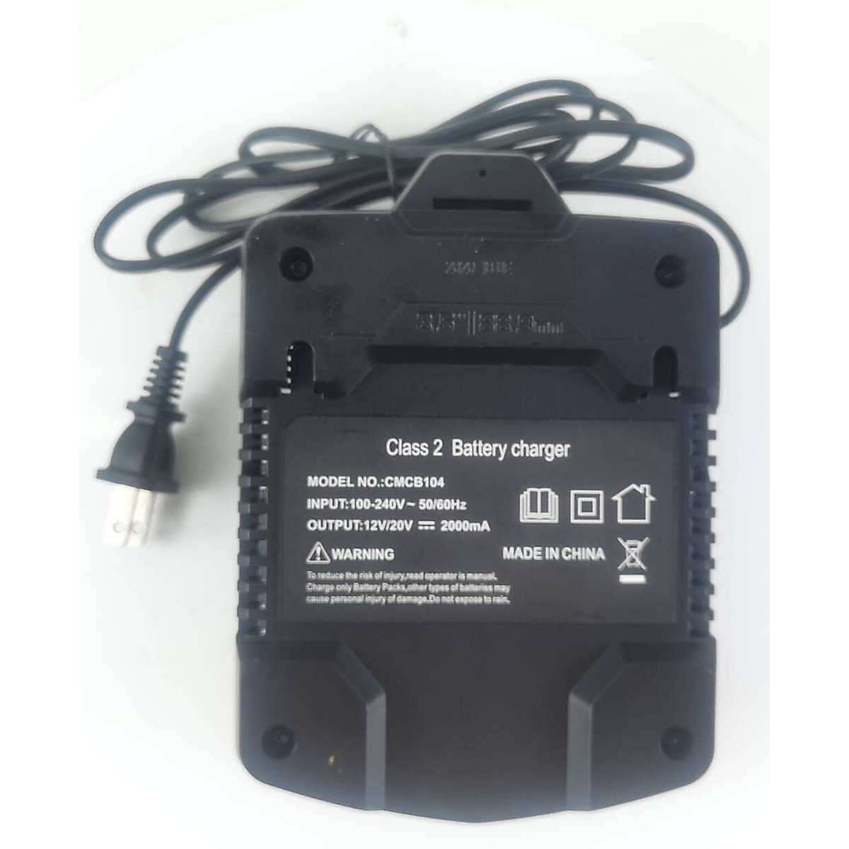 Anoitd CMCB104 Replace for 20V Craftsman V20 Lithium-ion Battery Charger for CMCB201 CMCB202 CMCB203 CMCB204 CMCB205 CMCB209,Charger CMCB100,CMCB101 CMCB104, CMCB124, CMCB102