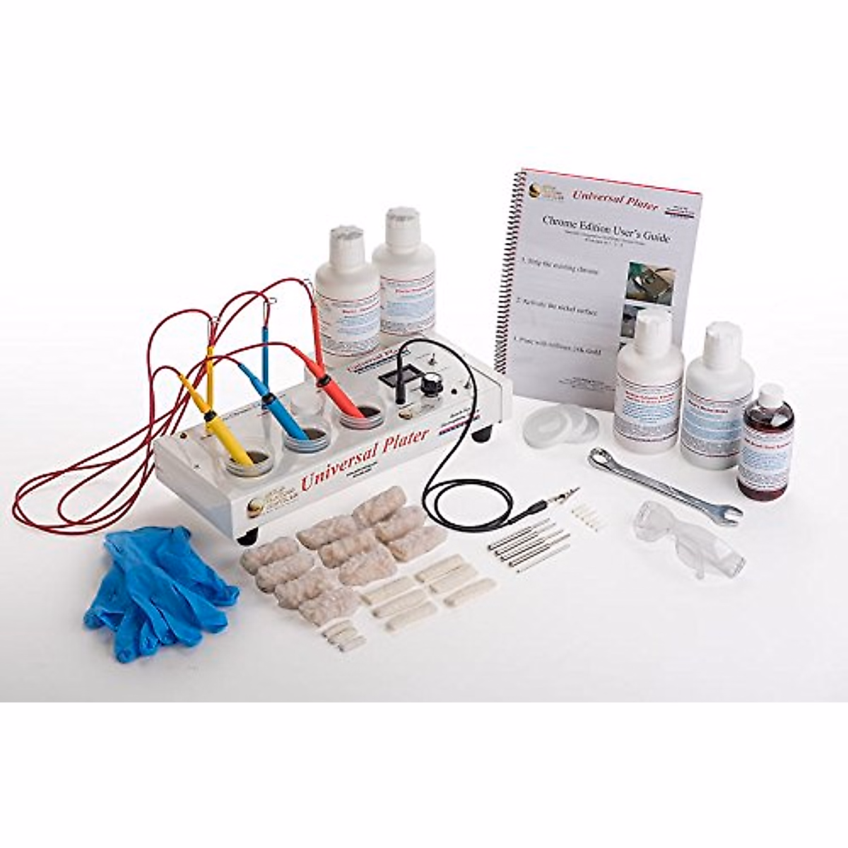 Universal Plater - Chrome Edition - Brush Plating System with 24k Brush Gold Solution