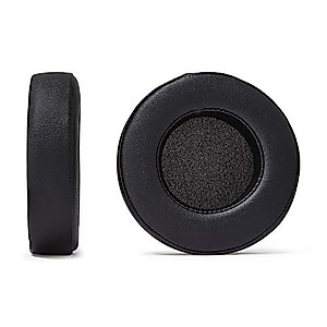 Premium Replacement Kraken 7.1 V2 Ear Pads Cushions Compatible with Razer Kraken 7.1 V2 Headset only. (Black - Round). Premium Protein Leather | High-Density Foam | Great Comfort