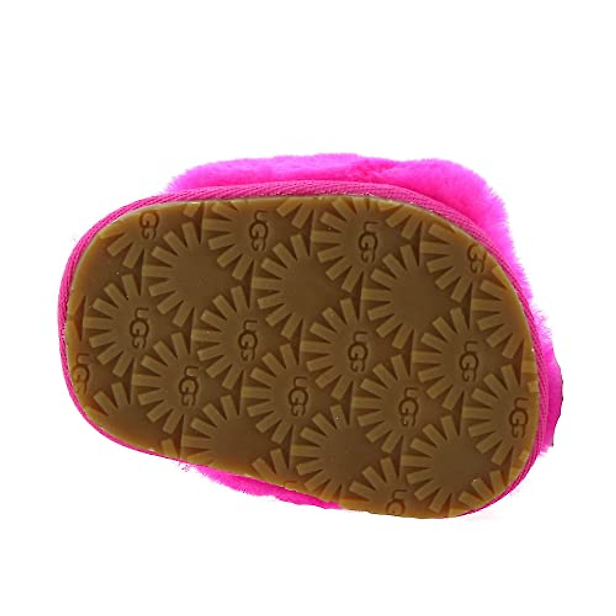 UGG unisex baby Fluff Yeah Slide Slipper, Rock Rose, 2-3 Infant US